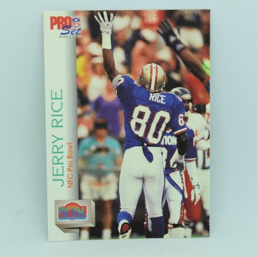 1992 Pro Set #418 Jerry Rice San Francisco 49ers NFC Pro Bowl Football ...