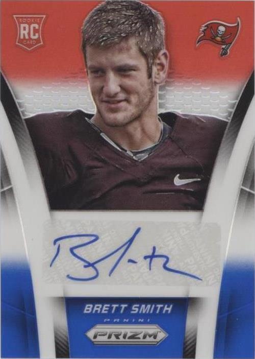 2014 Panini Prizm - Autographed Rookie Brett Smith #AR-BT Red White & Blue Prizm /50 (AU, RC ...