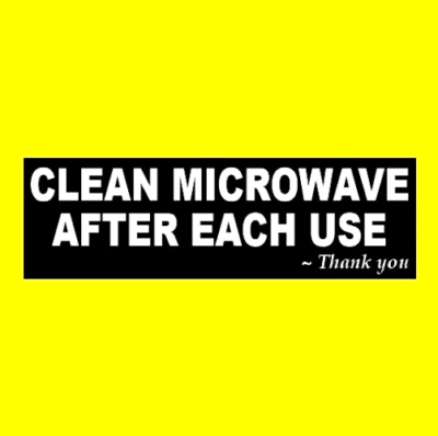Clean Microwave Sign