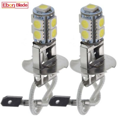 2X H3 LED Car Light Fog DRL Driving Lamp Flashlight Torches Replacement ...
