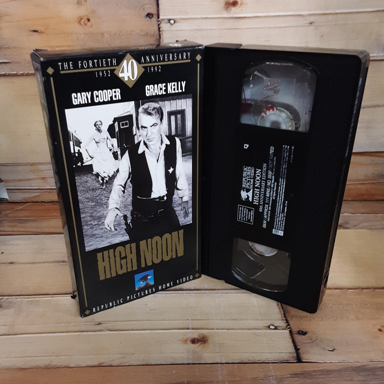 High Noon VHS VCR Tape Used Gary Cooper Grace Kelly Westerns | eBay