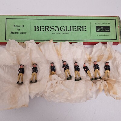 W. Britains ITALIAN BERSAGLIERE no. 169 Complete set with original box ...