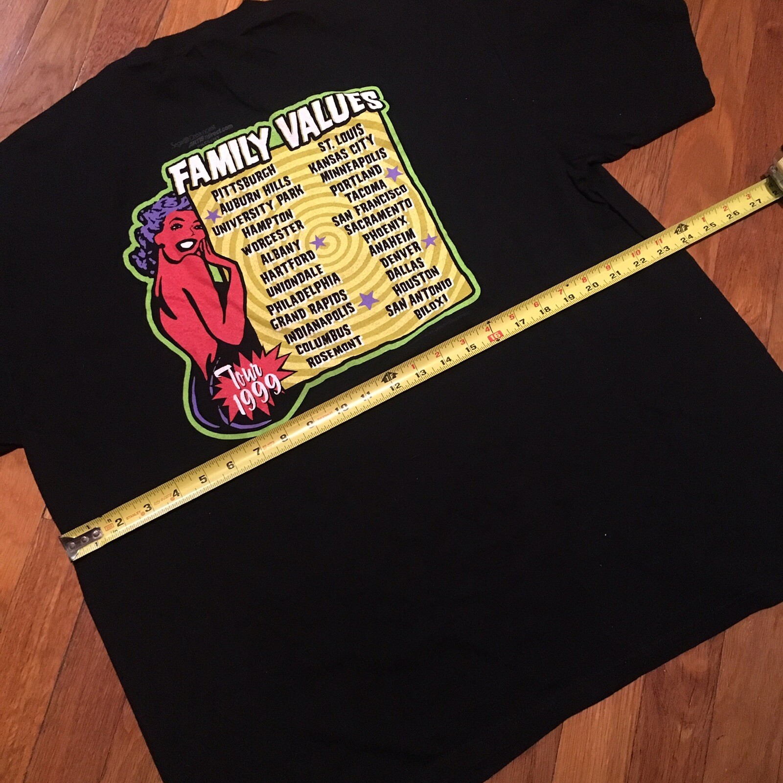 Vintage 1999 Family Values Tour Tee Shirt XL. Korn, L… - Gem