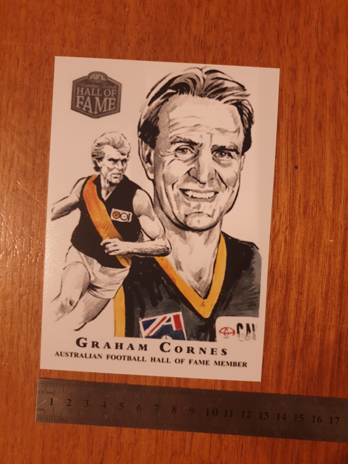 Graham Cornes Glenelg Football Club AFL Hall Of Fame, SANFL 5 x 7 inch ...