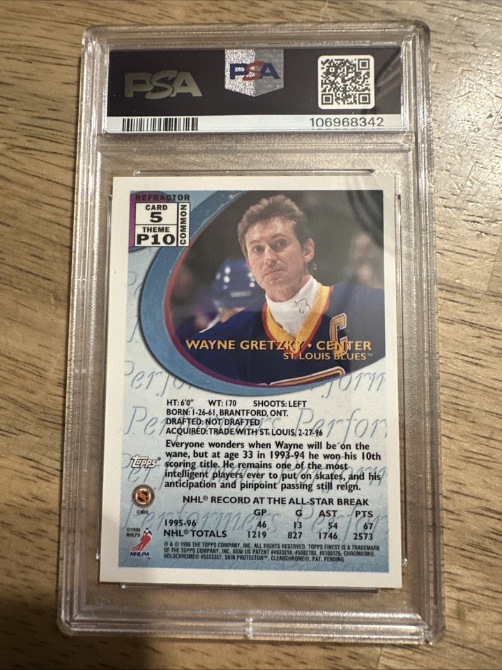 1995 Finest Wayne Gretzky Refractor Psa 8, Very Low Pop | eBay