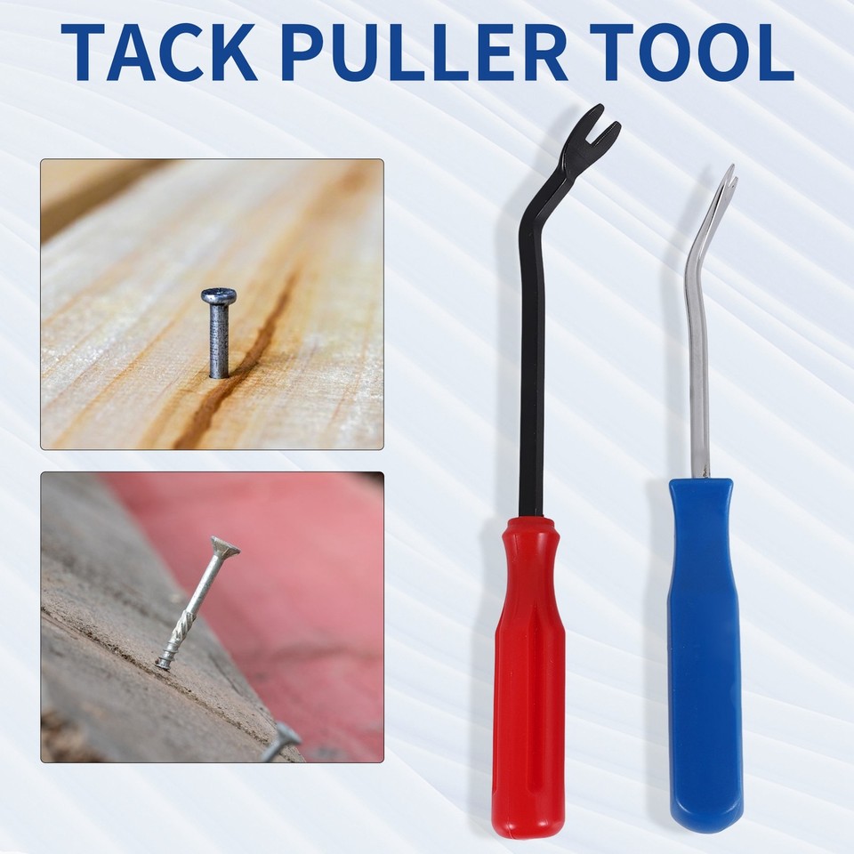 Upholstery Staple Nail Remover Tool, 2 Pcs Steel Nail Puller Remover ...