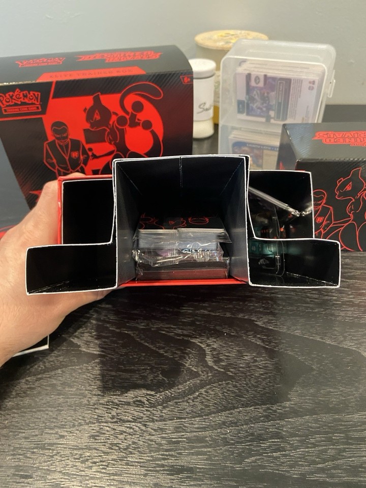 Pokemon Destined Rivals ETB OPEN NO PACKS Only Accessories W/ Sealed ...