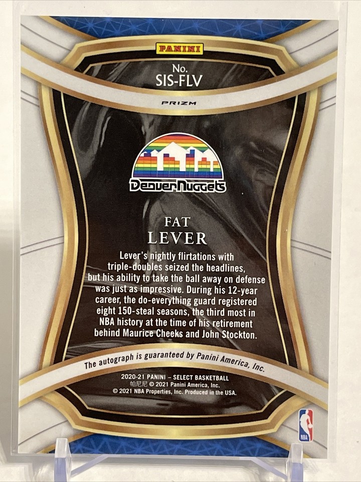 Fat Lever 2020-21 Select Silver Prizm Auto Denver Nuggets | eBay