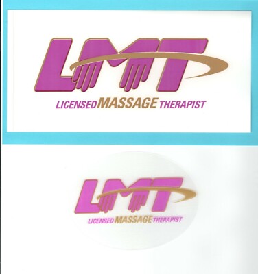 LMT Licensed Massage Therapist Bumper Sticker and Window Decal | eBay