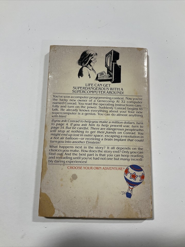 Supercomputer Choose Your Own Adventure 39 Softcover Book Bantam Books ...