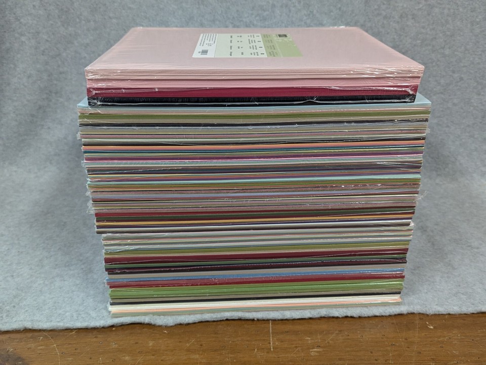 Stampin' Up 12x12 Card Stock Cardstock ~ Lot of 44 Packs ~ New Old ...