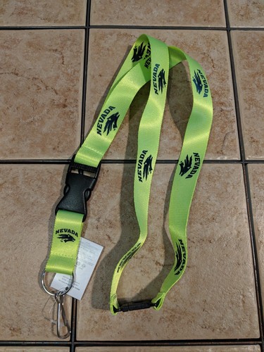 Nevada Wolfpack NCAA NWT Neon Green Detachable Lanyard Keychain | eBay