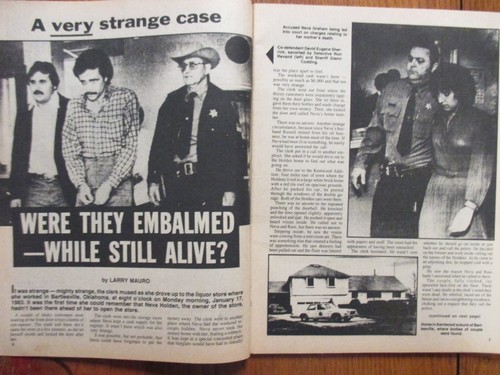 August, 1983 "Detective Cases" Magazine(NEVA GRAHAM/DAVID SHERRICK ...