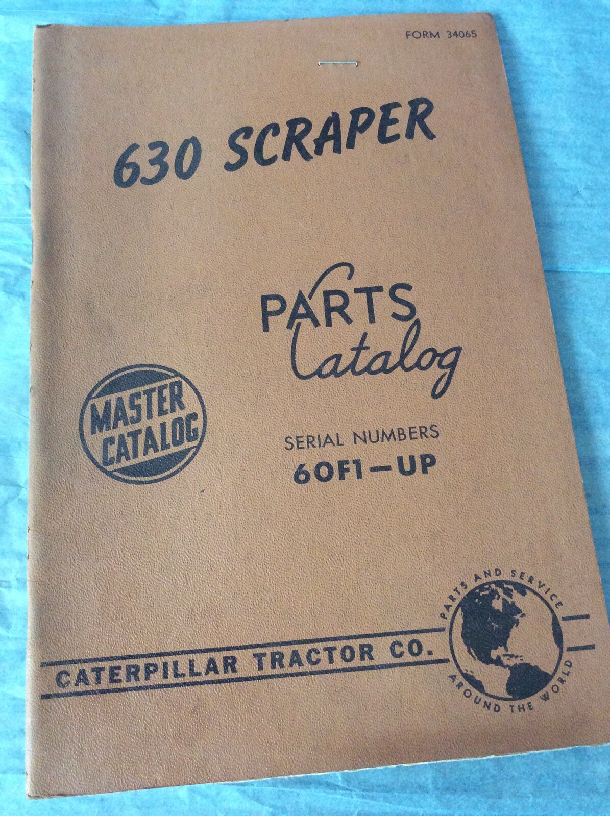 CAT Caterpillar 630 Scraper Parts Book Manual Shop Catalog SN 60F1-Up ...