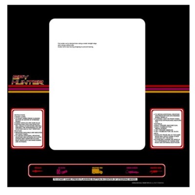 Spy Hunter Arcade Monitor Bezel Artwork Sticker Decal | eBay