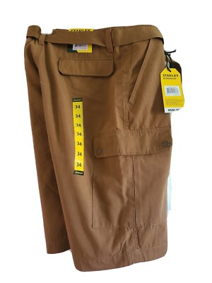 Stanley Men's Workwear 10" 6-Pocket Cargo Shorts~ New With Tags Retail ...