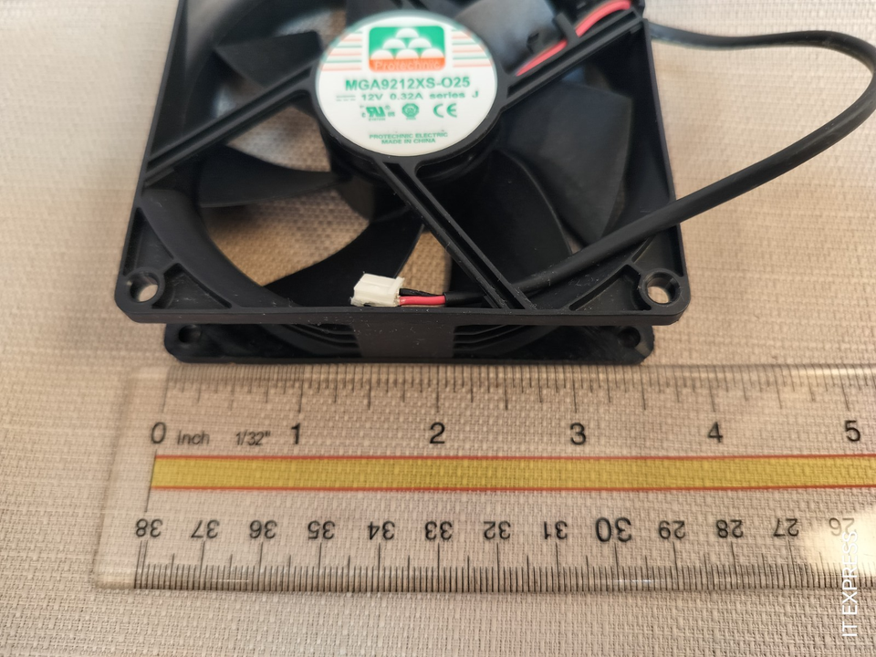 Protechnic DC 12V FAN 92mm x 92 mm low noise case chassis cooling ...