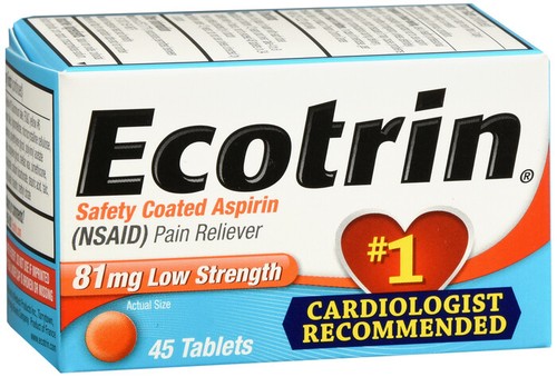 ECOTRIN 81MG TABLET 45CT 42037103750 | eBay