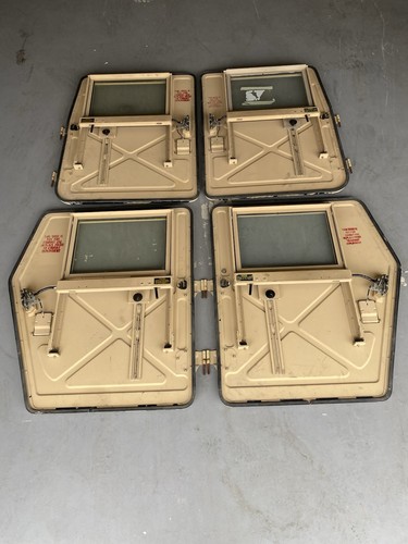 AM General Humvee Hmmwv Hummer H1 Flat X Doors-Excellent Condition-OEM ...