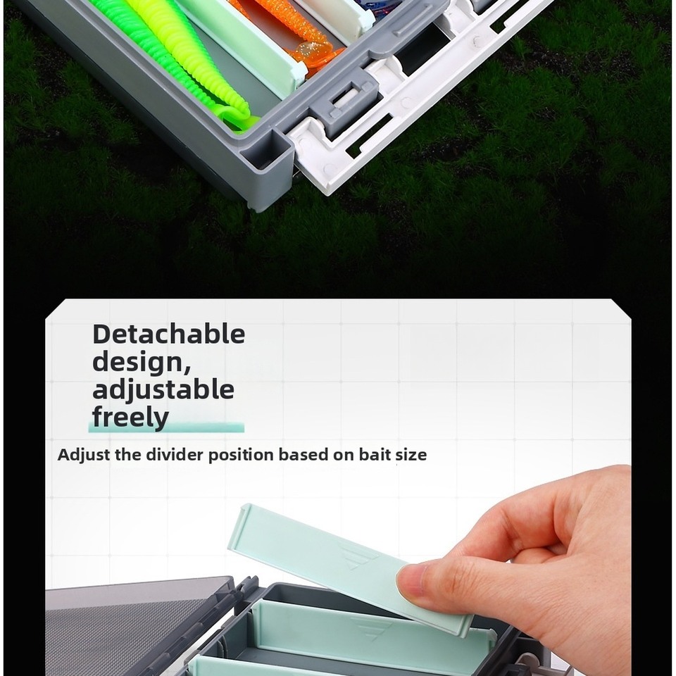 For Fishing Lures Fishing Tackle Box Adjustable Dividers For Fishing ...