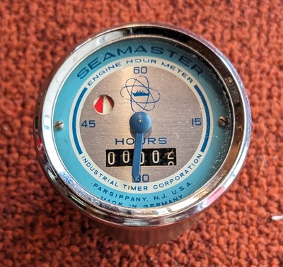 Vintage OEM NOS 1960s Seamaster Hour Meter Counter, 12V, Made In ...