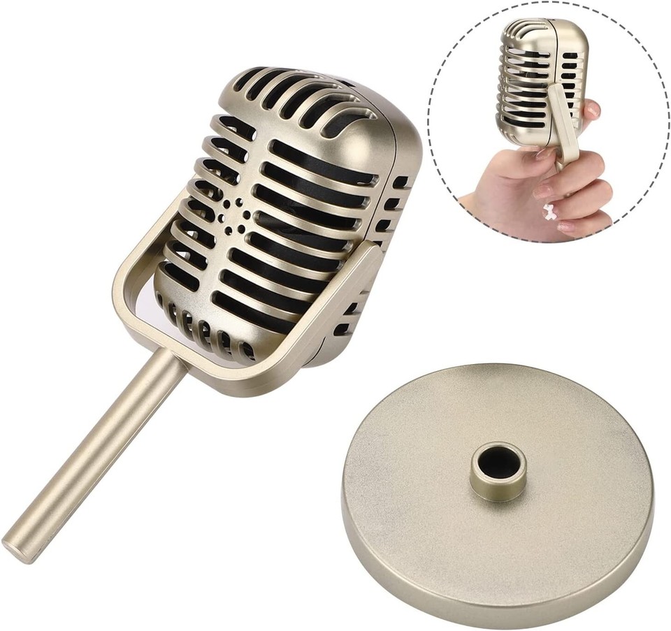 Microphone Vintage Look Old Style Dynamic Vocal Classic Retro Studio ...