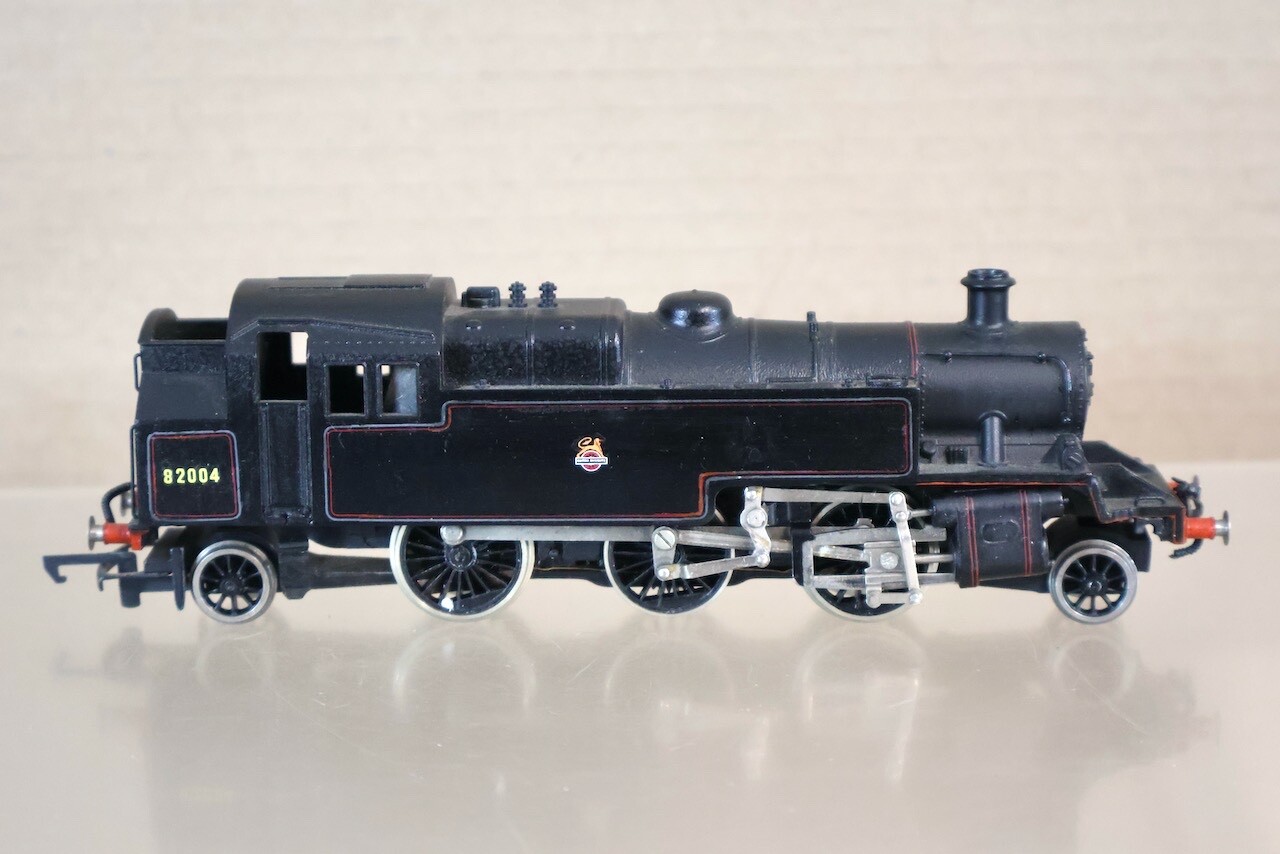 TRIANG HORNBY R59 KIT BUILT BR BLACK 2-6-2 CLASS 3MT TANK LOCOMOTIVE ...