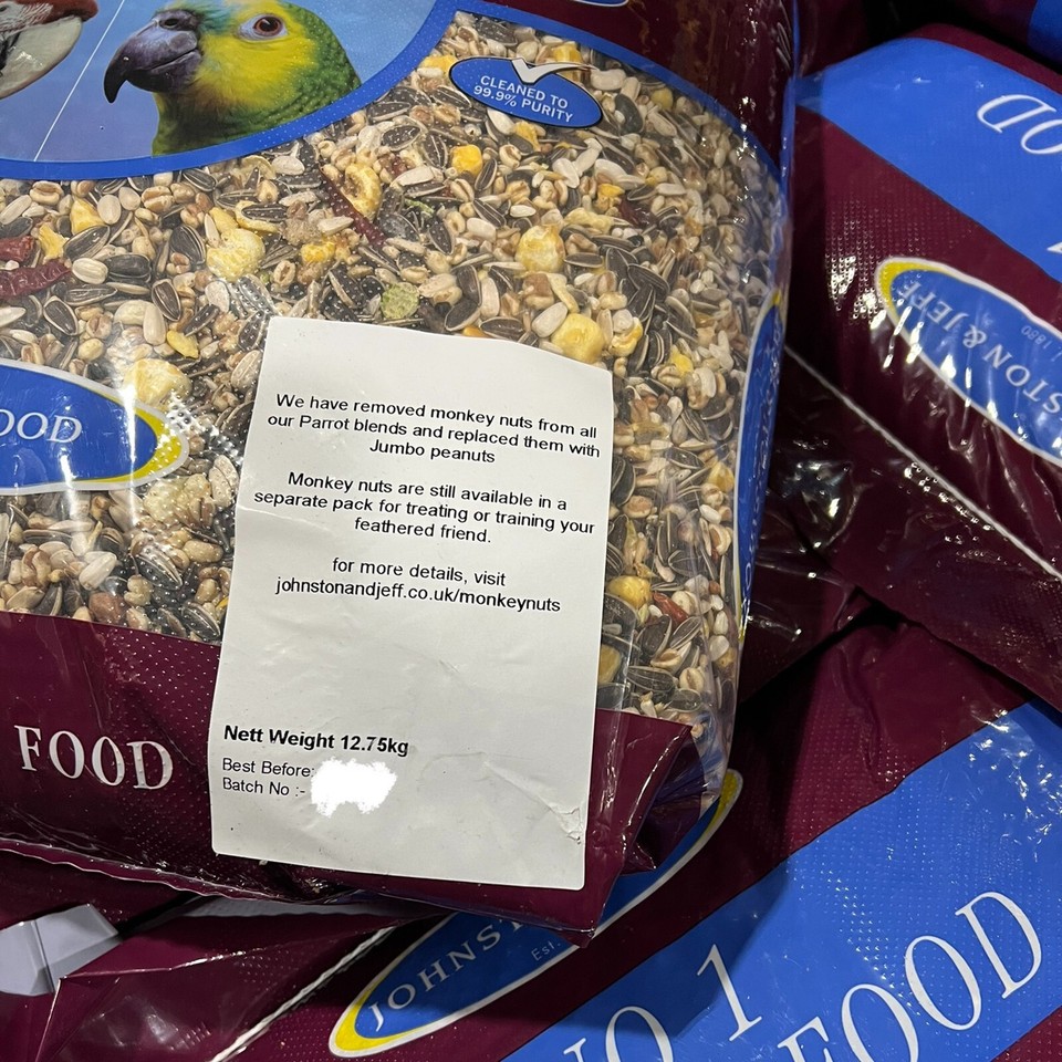 JOHNSTON & JEFF NUMBER 1 PARROT FOOD ONE BIRD MIX 12.75KG | eBay UK