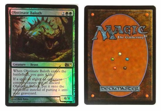 1x Obstinate Baloth: V0682: Signed/Autographed: Chris Rahn: Gold ...