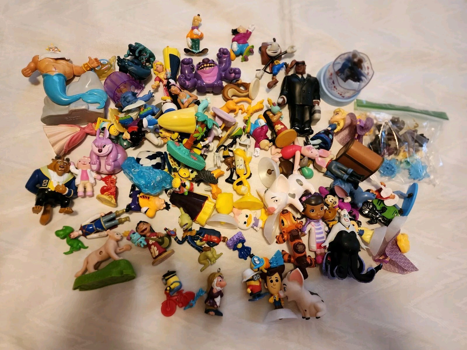 Lot of Disney Pixar Toy Figures Vinyl PVC Mickey Goofy Moana Monsters ...