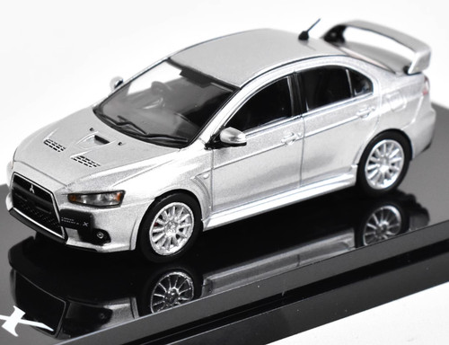 Hobby Japan 1:64 Silver JDM Lancer EVO X 10 Sports Model Diecast Metal ...