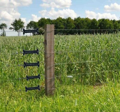 10x Electric Fence Gate Handle Compact Insulated Spring Handles with ...