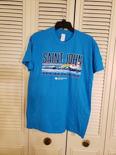 NORWEGIAN CRUISE LINE NCL SAINT JOHN NEW BRUNSWICK BLUE TEE T SHIRT ...