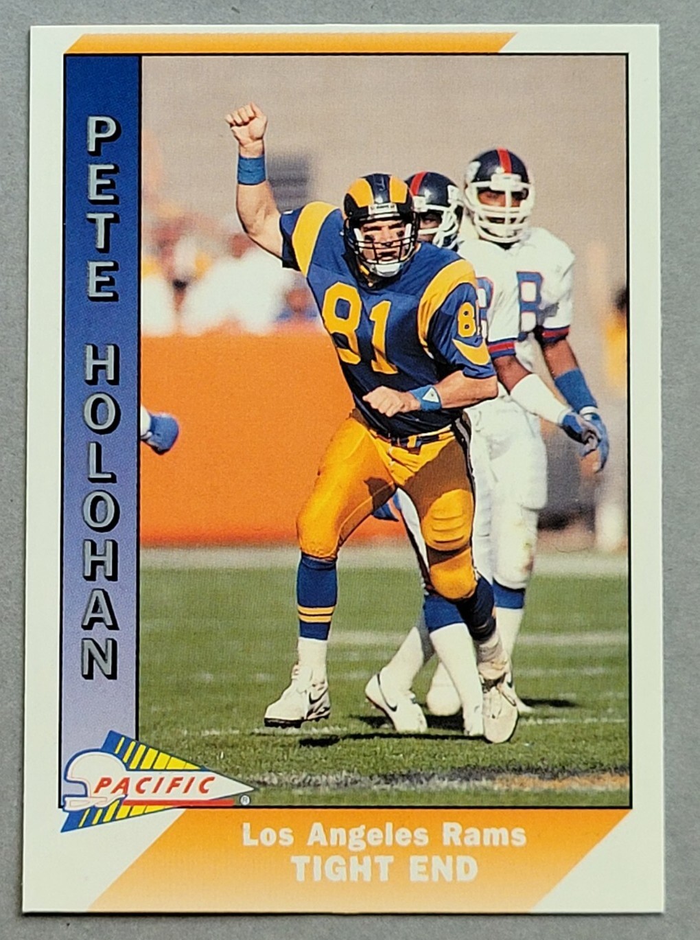 1991 Pacific Football Card #254 Pete Holohan - Rams | eBay