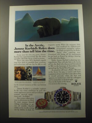 1992 Rolex GMT-Master Chronometer Watch Ad - In the Arctic, Janusz ...