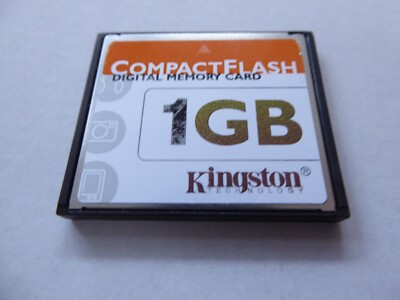 Kingston 1GB Compact Flash Digital Memory Card - VGC | eBay