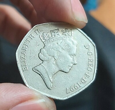 50p 1997 British Coin - Shield of Britannia Not rare yet but it is ...