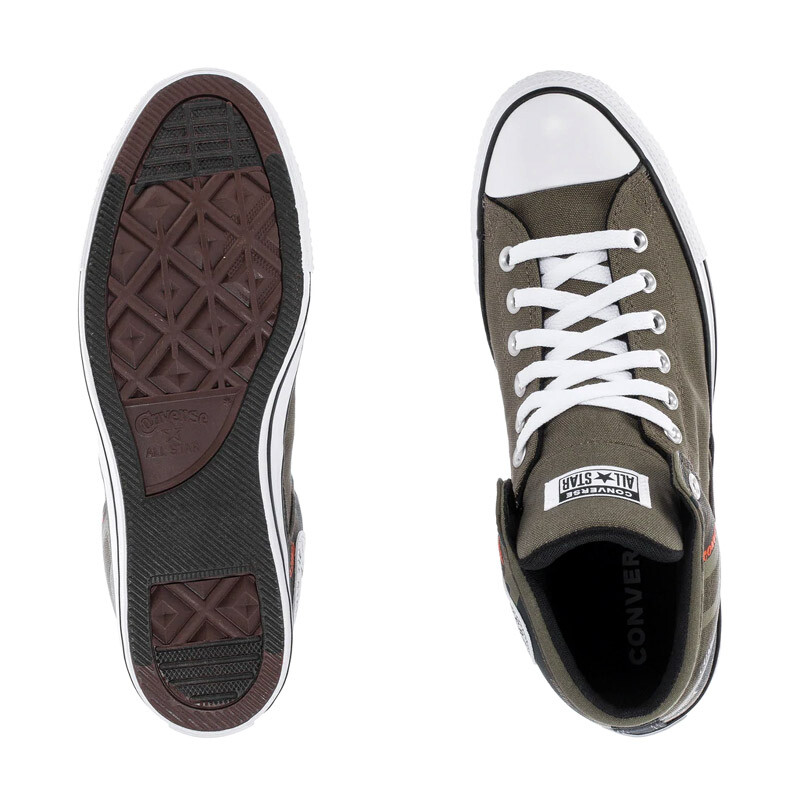 UNISEX CONVERSE CANVAS LEATHER MID CHUCK TAYLOR ALL STAR HI STREET ...