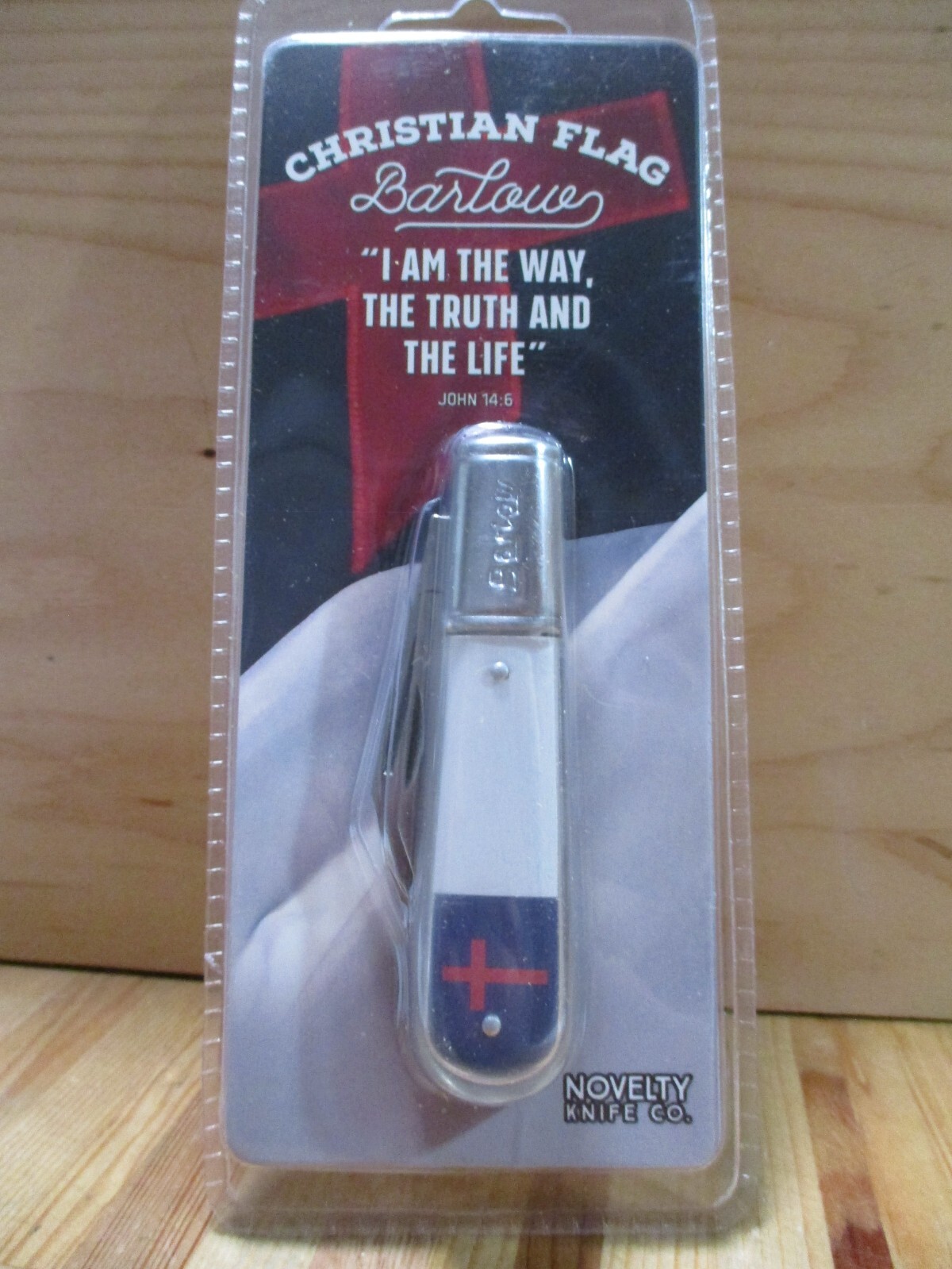 Novelty Knife Co. - Christian Flag Barlow Folding Pocket Knife -NV284 ...
