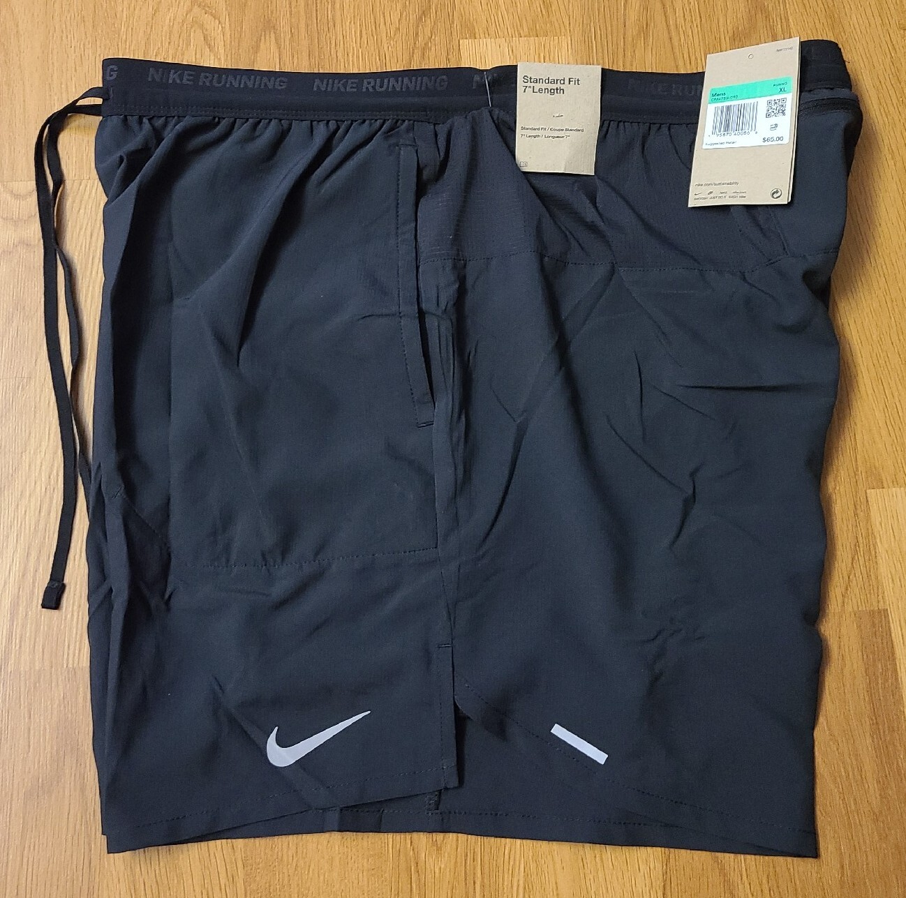 $65 NIKE DRI-FIT STRIDE 7" 2 IN 1 BLACK RUNNING SHORTS DM4759-010 MEN'S ...