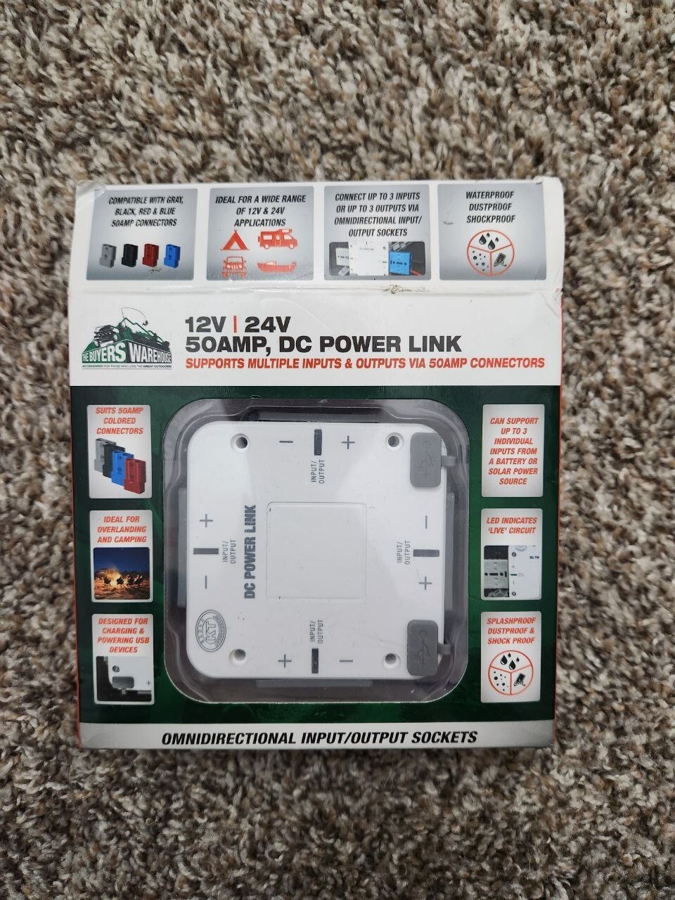 4 Way DC Power Link, 50 Amp 12V-24V | eBay