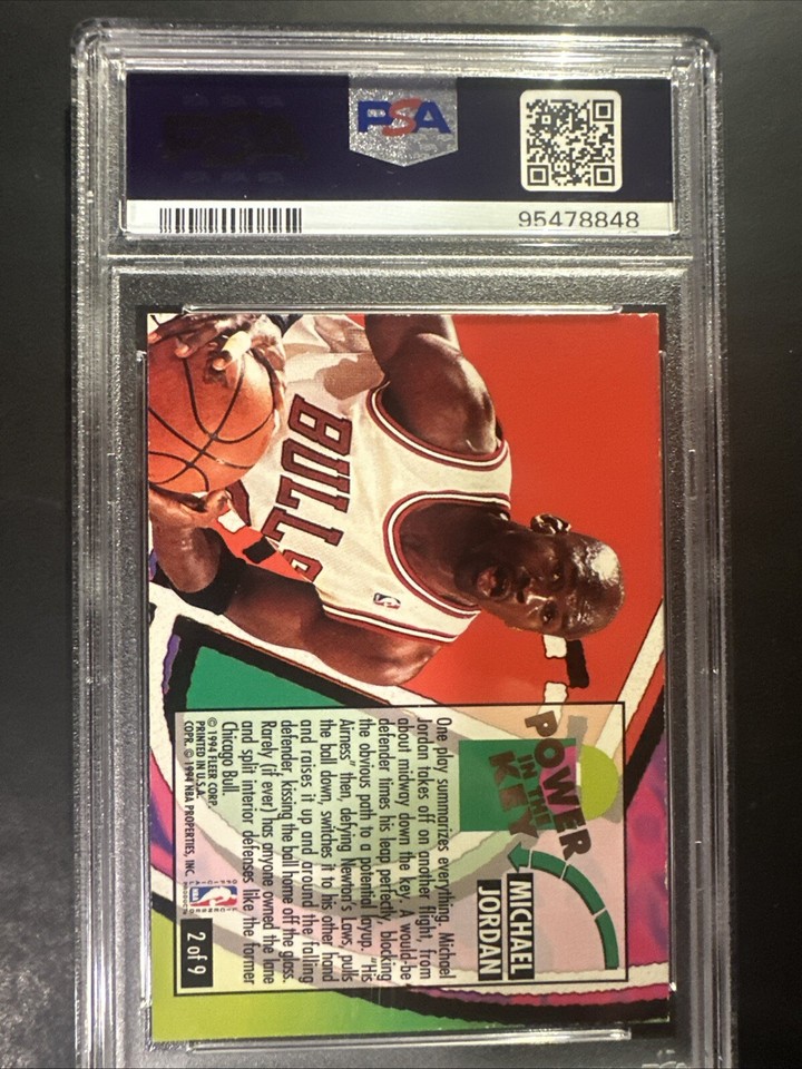 1993 Ultra Michael Jordan Power In The Key PSA 5 | eBay
