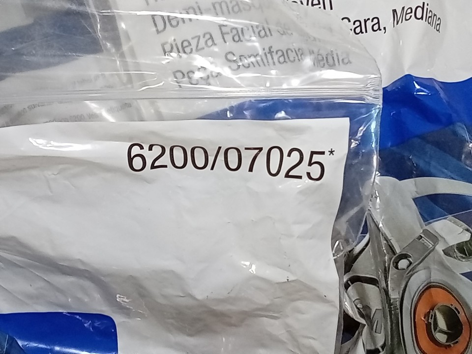 LOT OF 7 3M 6200/07025 Half Facepiece Reusable Respirator Mask - Size M ...