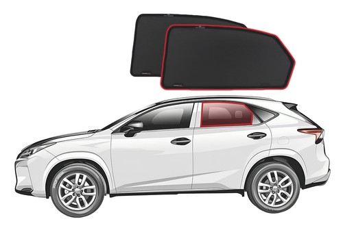 Genuine SNAPSHADES Car Rear Window Shades for Lexus NX 1st Gen (AZ10 ...