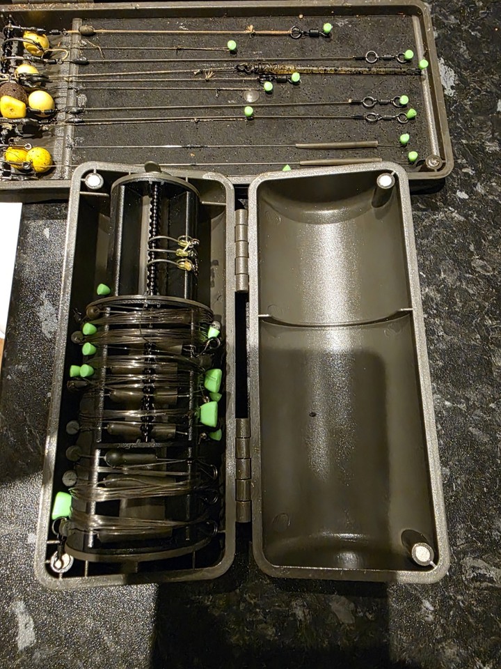 Korda Long Rig Box Small Rig Box and Korda Chod Bin Carp Fishing Tackle ...