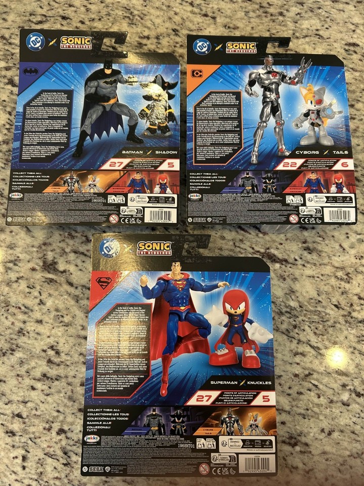 Dc x Sonic The Hedgehog Superman/Knuckles Batman/Shadow Cyborg/Tails ...