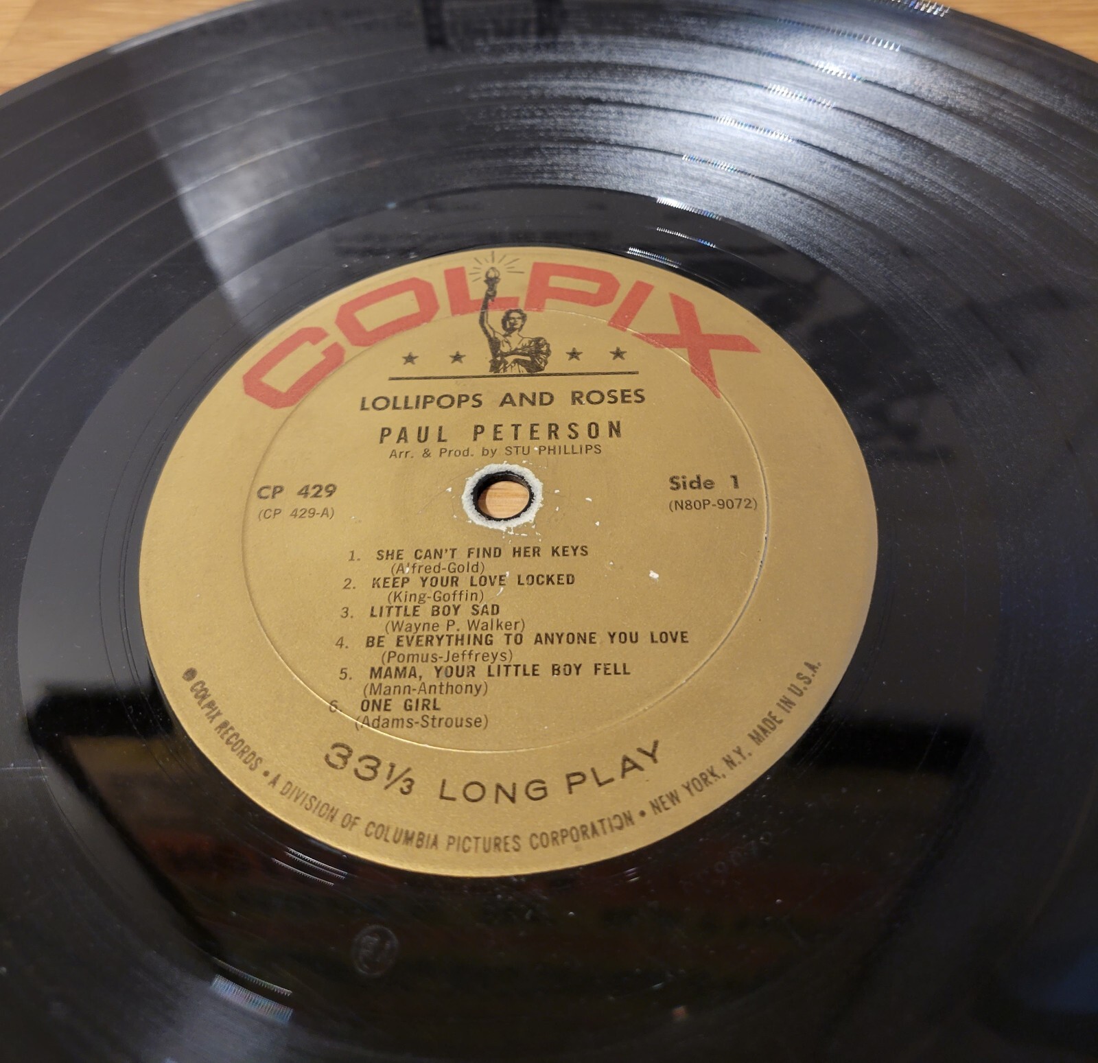 Paul Petersen Lollipops and Roses Autographed 1962 Colpix Records Mono ...