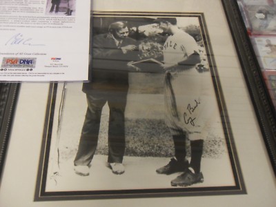 George HW Bush Autograph with Babe Ruth 11x14 PSA/DNA GEM 10 ...