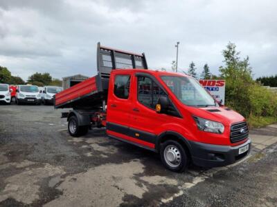 2018 ON 68 PLATE FORD TRANSIT 350 TDCI 130BHP RWD TRW L3HI LWB CREW CAB ...