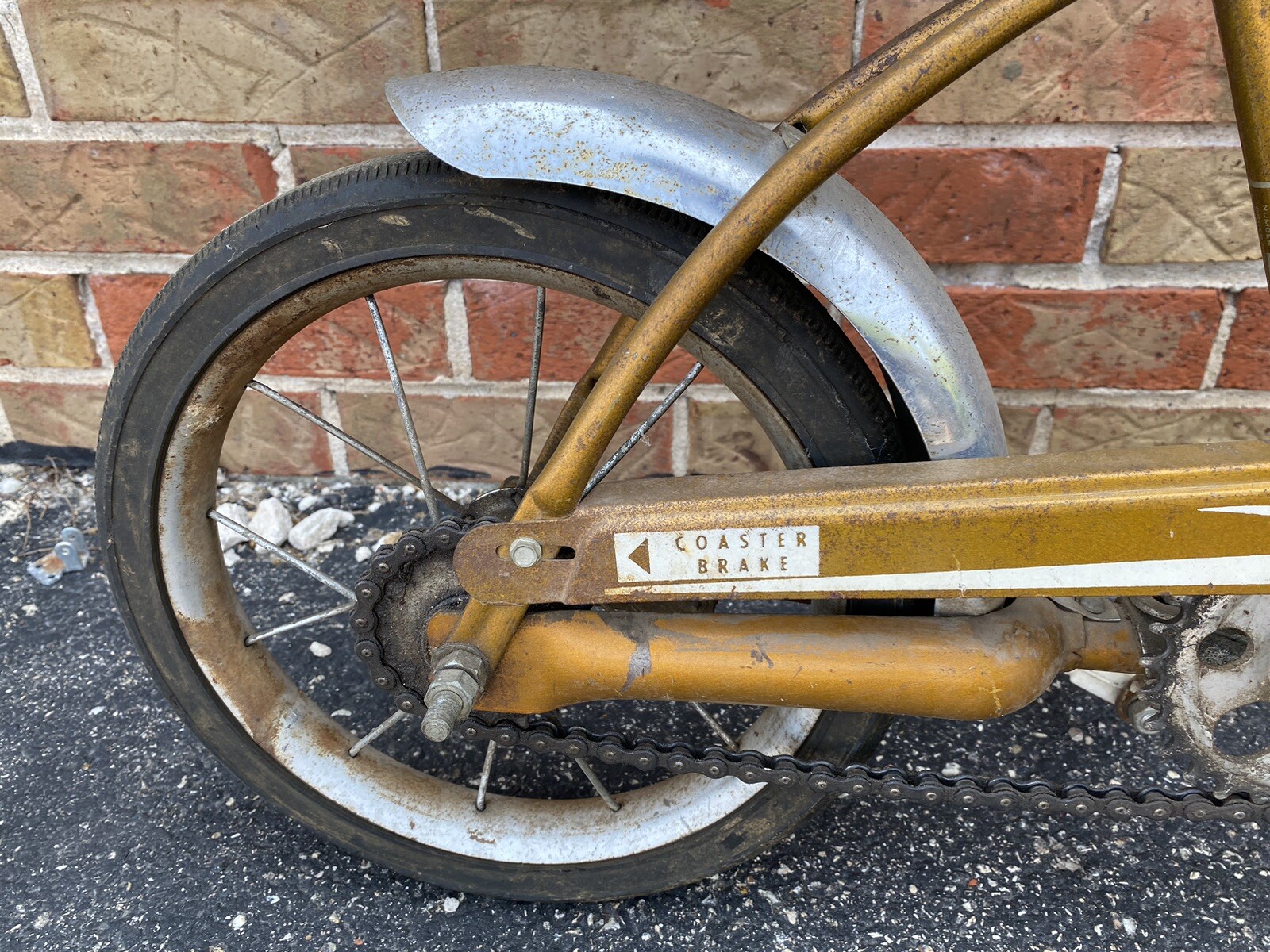 Vintage Sears Kids Boys bike Gold & White | eBay